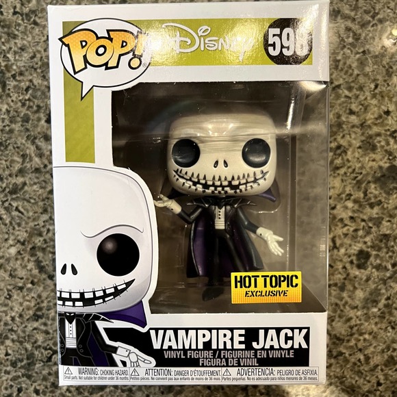 Funko | Toys | Funko Pop Metallic Vampire Jack 598 Disney Nbc Hot Topic ...